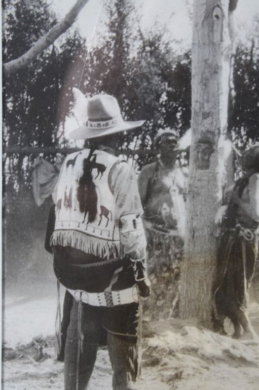 Early 1900's Framed Shoshone Sun Dance Photograph