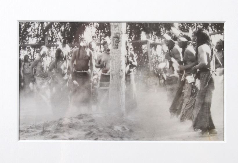 Early 1900's Shoshone Sun Dance Framed Photograph