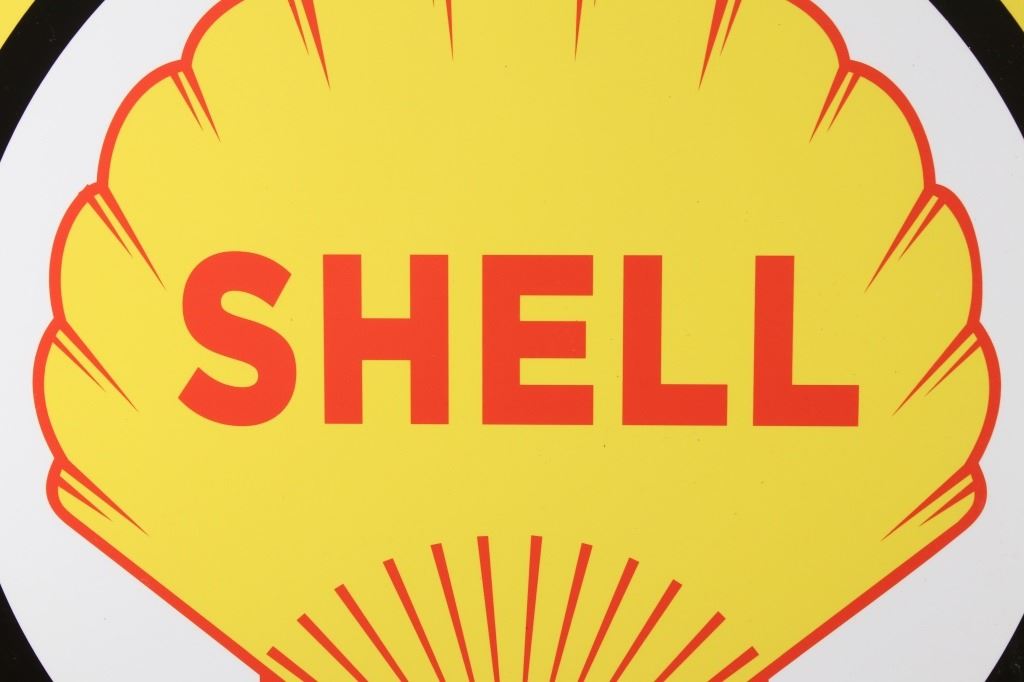 Shell Motor Oil Gasoline Advertising Sign