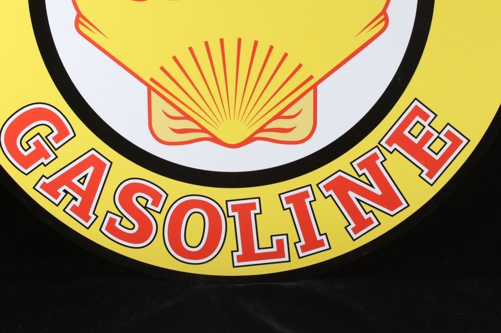 Shell Motor Oil Gasoline Advertising Sign