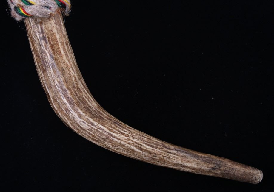 Native American Rawhide & Antler Dance Rattle