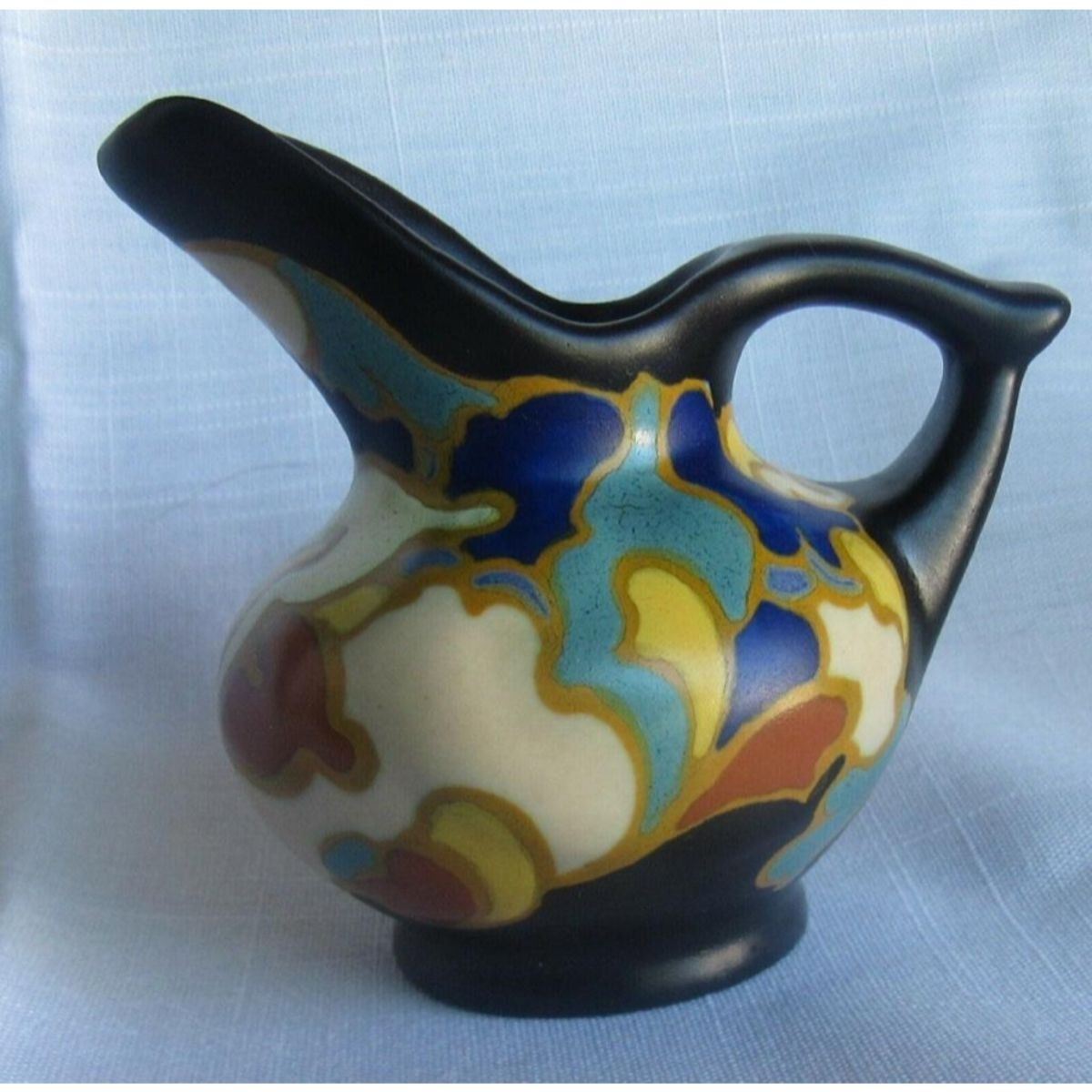 1930's Art Deco Pottery, Regina Gouda Holland, Small Pitcher