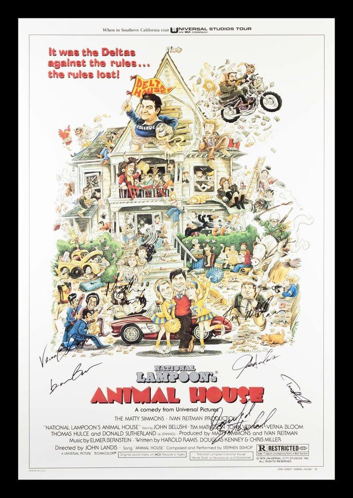 Animal House Signed Movie Poster