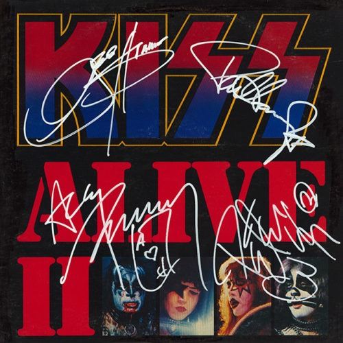 Kiss Kiss Alive II signed Album