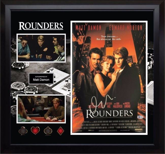 Signed Rounders Mini Poster and Movie Collage
