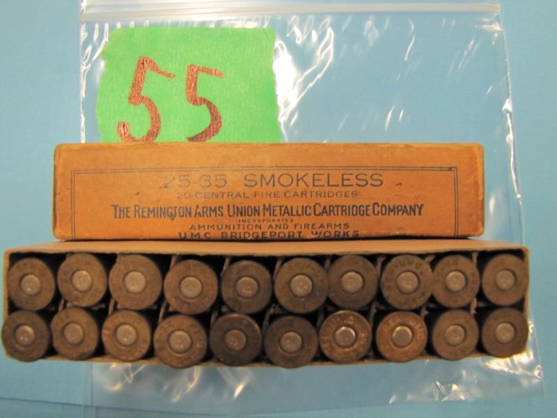 box Remington 25 - 35 ammunition