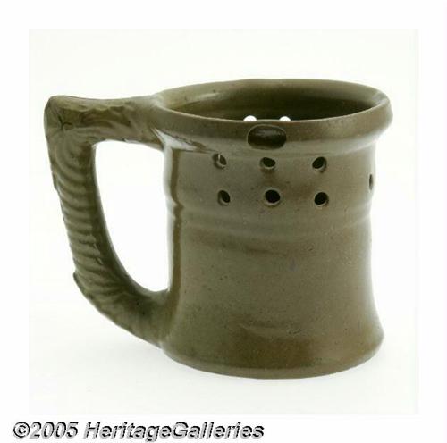 An American Ceramic Puzzle Mug George Ohr, c.1890