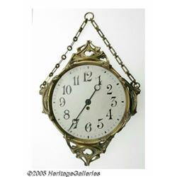 A French Paris Metro Clock Hector Guimard, c.1900