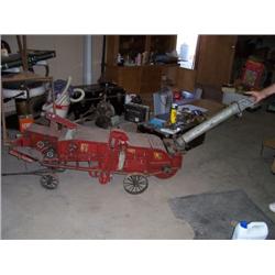 HOMEMADE 1/4 SCALE MODEL THRESHING MACHINE