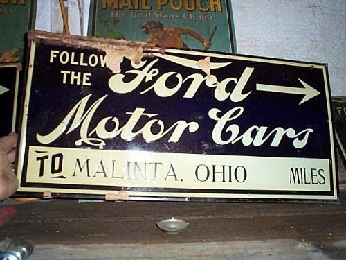 NOS FORD TIN SIGN