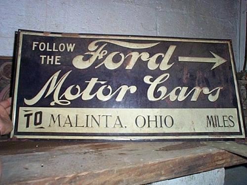 NOS FORD TIN SIGN