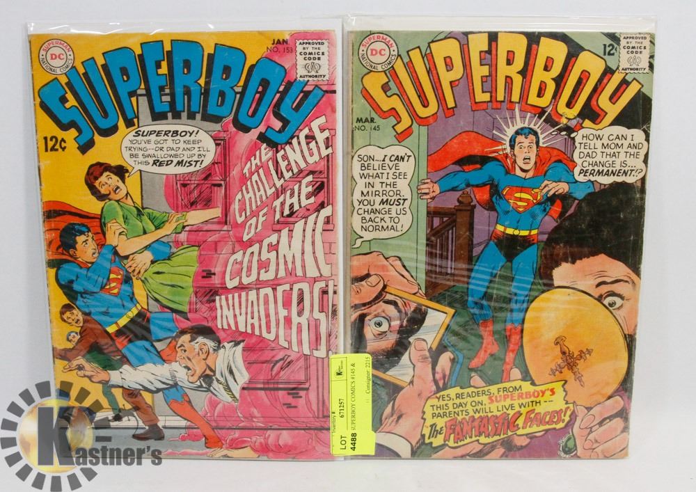 12 CENT SUPERBOY COMICS #145 & 153