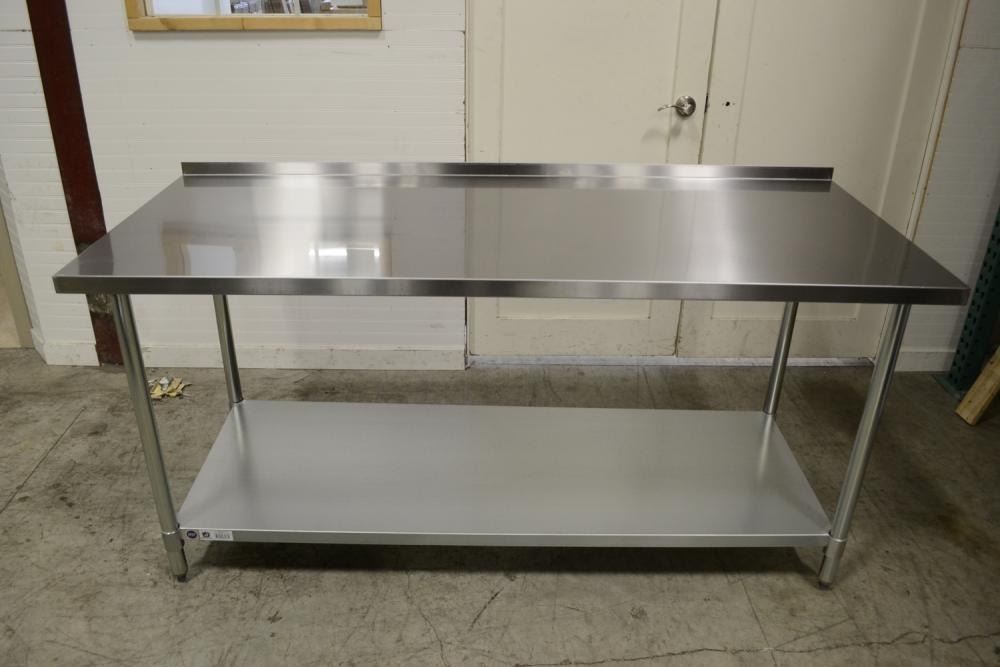 JOHNSON ROSE 72" X 30" STAINLESS STEEL WORK TABLE
