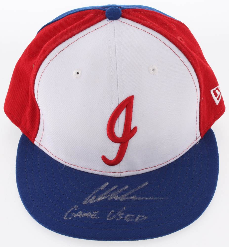 Austin Meadows Signed Game-Used Indianapolis Indians New Era Fitted ...