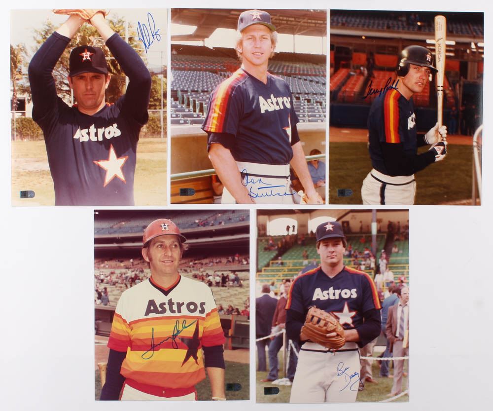 Lot of (5) Signed Houston Astros 8x10 Photos with Nolan Ryan, Don ...