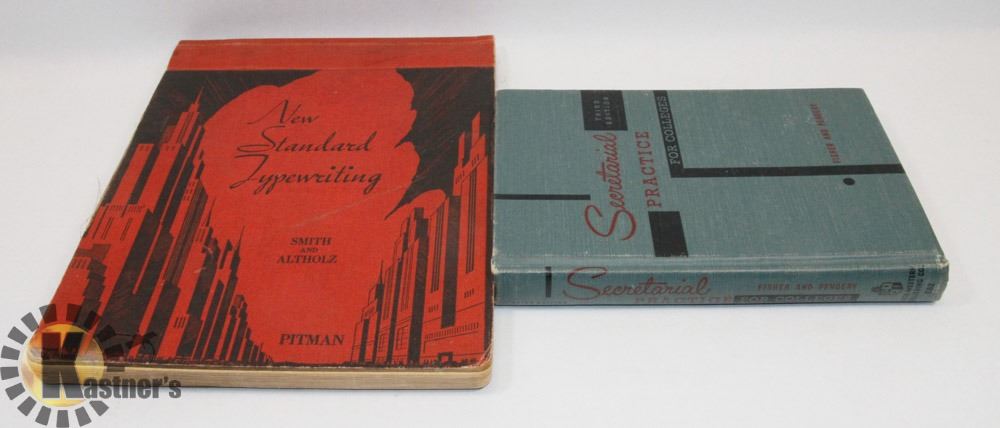 LOT OF 2 VINTAGE SECRETARIAL/TYPING BOOKS