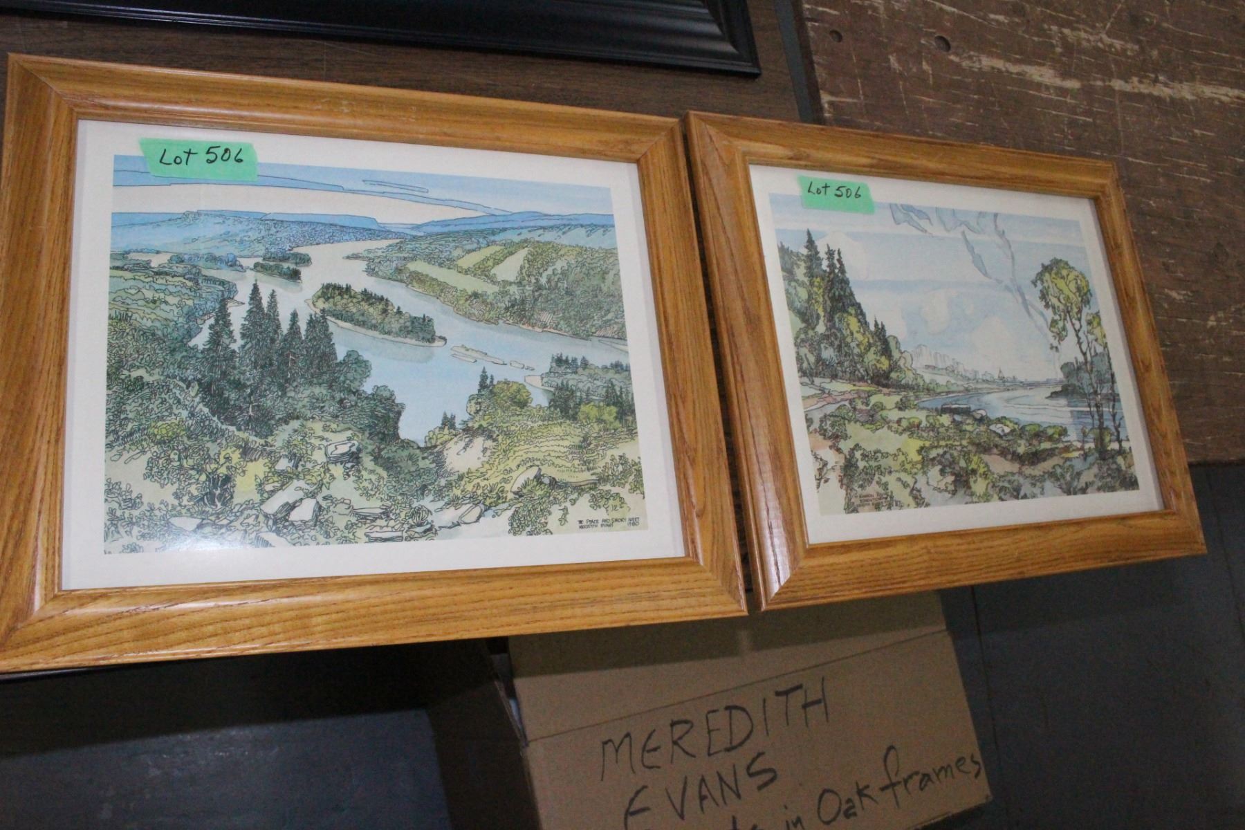 Meredith Evans Prints (2) - Peace & Smoky Meet & McKinnon Ravine, Edmonton