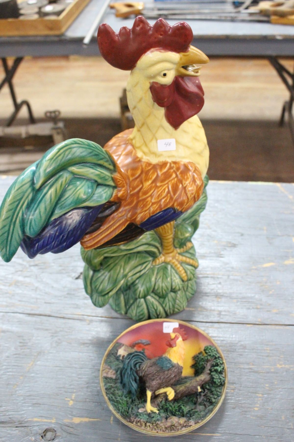 Rooster Ornament & Rooster Plaque