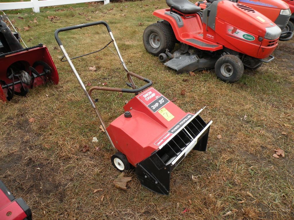 Snow Champ 3hp, 20" snowblower