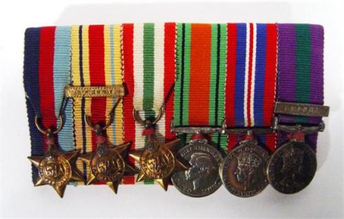 Three important military family medal groups, the first World War I - D ...