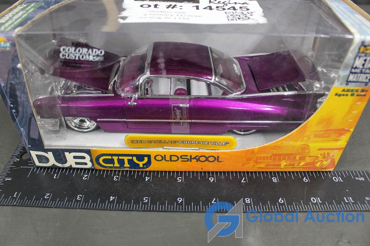 (2) Dub City Old School Model Cars (1951 Lincoln and 1956 Cadillac ...
