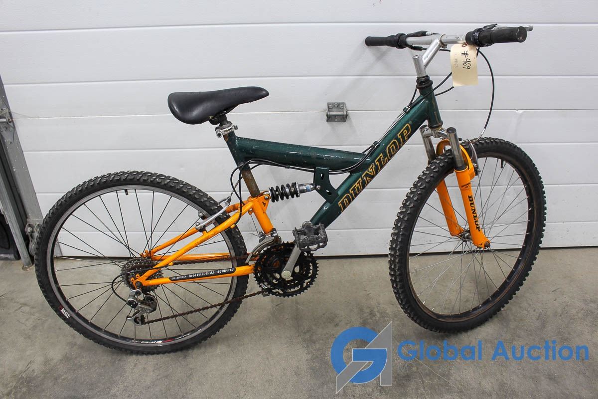 Men's 26" Dunlop Mountain Bike (Green & Orange)