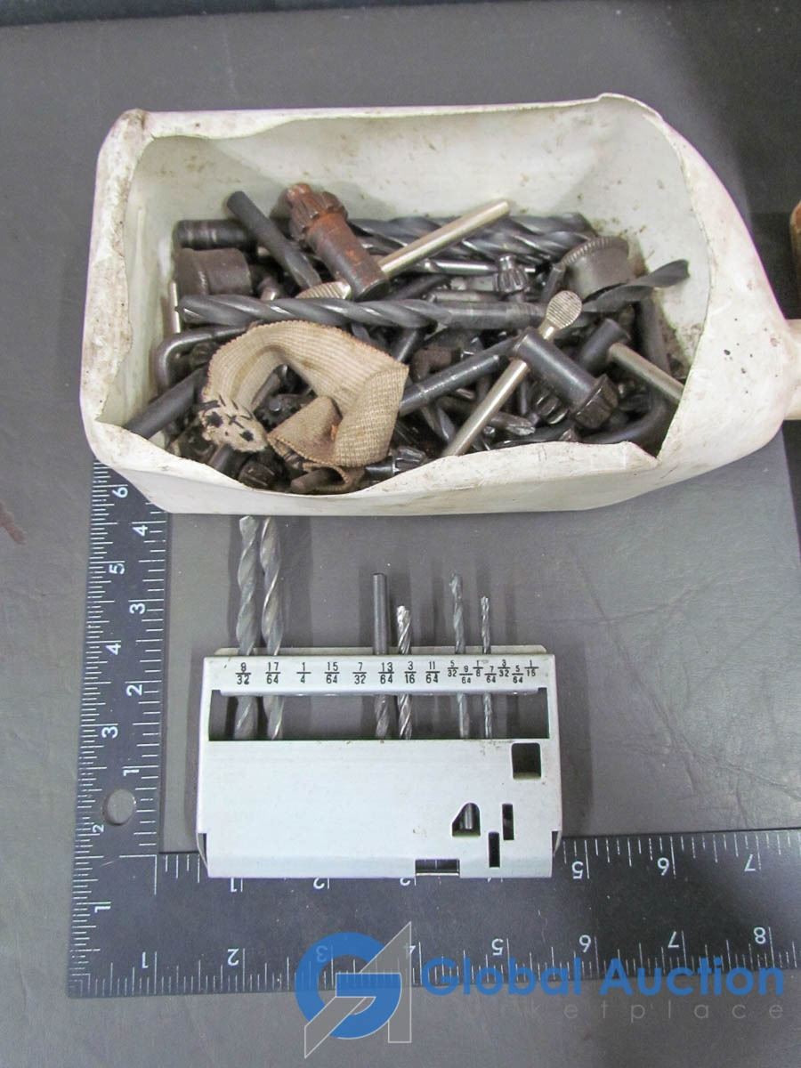 Vintage Drill Bit Set And Various Other Drill Bits