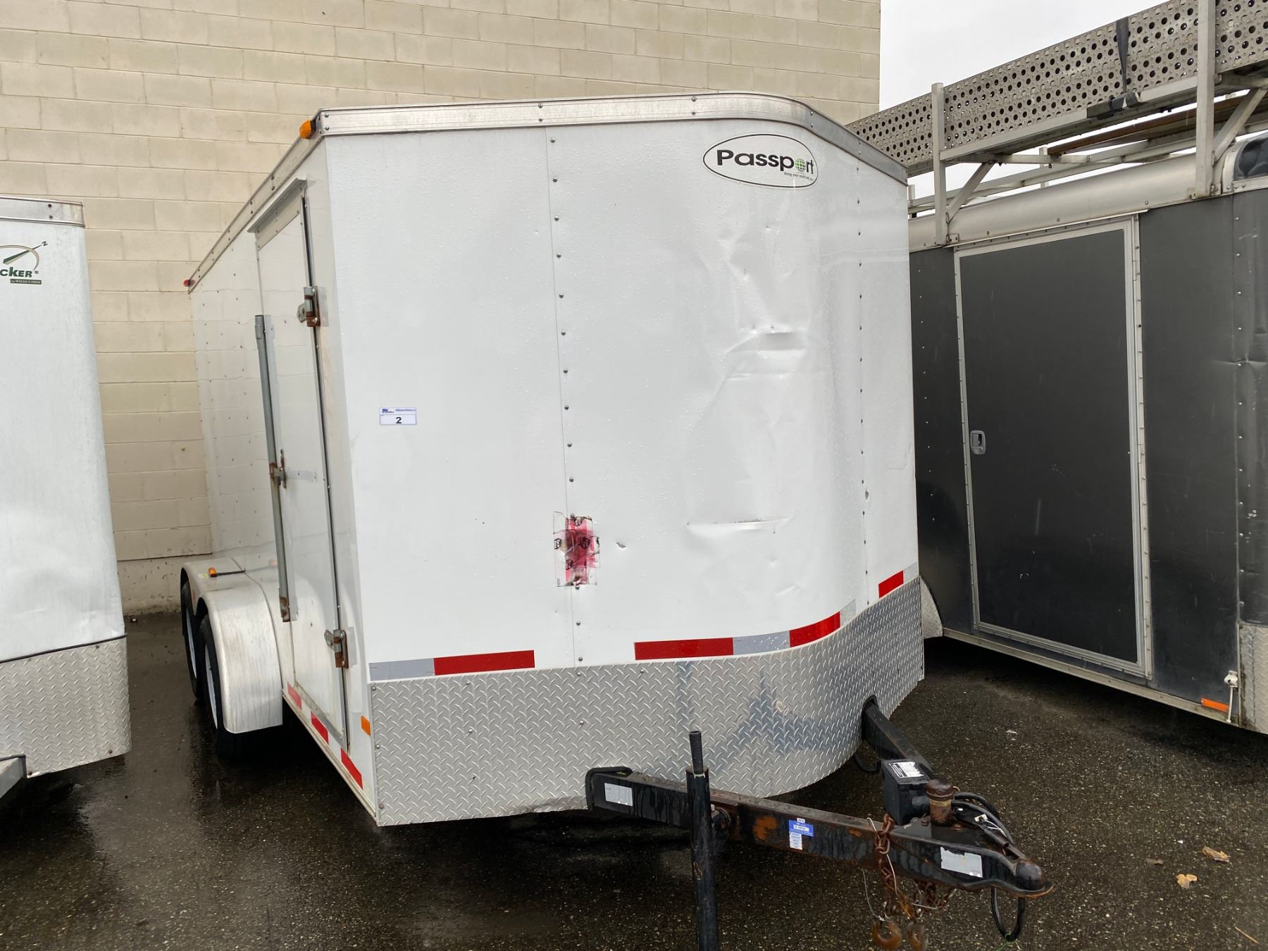 2012 HAULMARK CARGO TRAILER WHITE VIN 16HPB1228CU079550 12 X7 BOX 2012-haulmark-cargo-trailer-white-vin-16hpb1228cu079550-12-x7-box