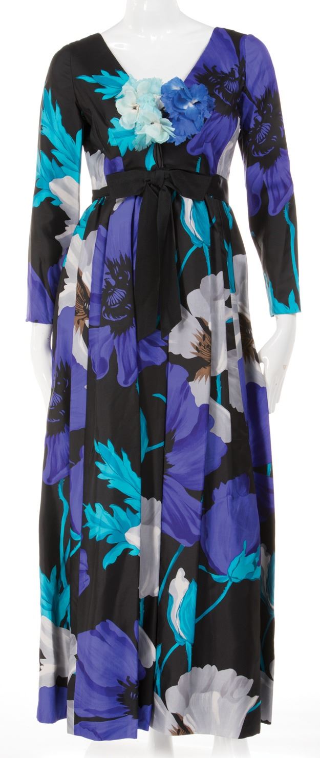 Agnes Moorehead 'Endora' blue floral dress from Bewitched Season 8 ...