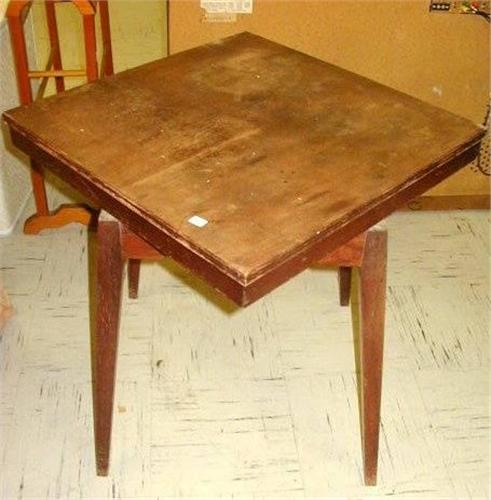 Antique Puzzle Table Turning Top