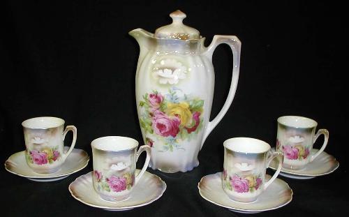 Bavaria-Chocolate set with 4 cups and saucers