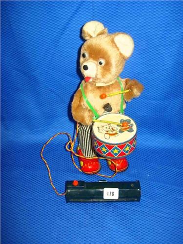 Battery operated Bear Playing Drums