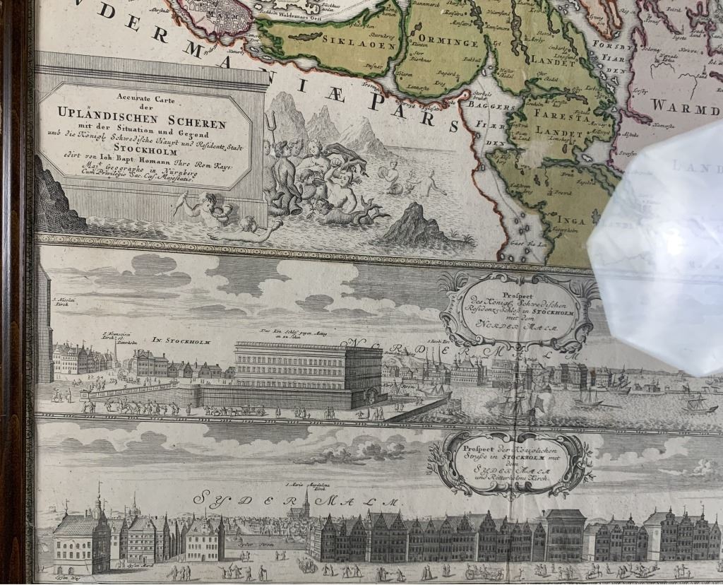 Johann Baptist Homann Rare Stockholm Map
