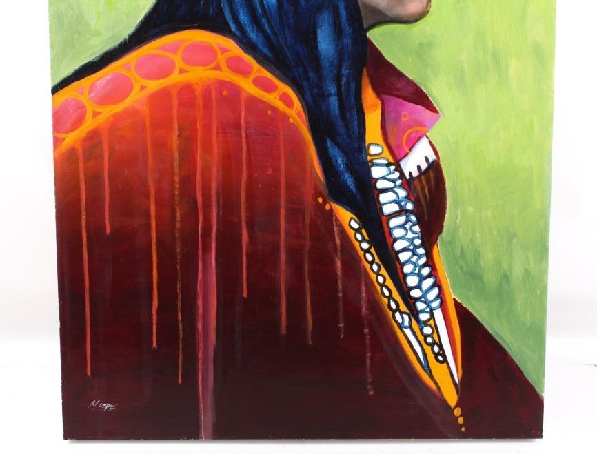 Original Michael Sepe "Shades Of Green" Painting