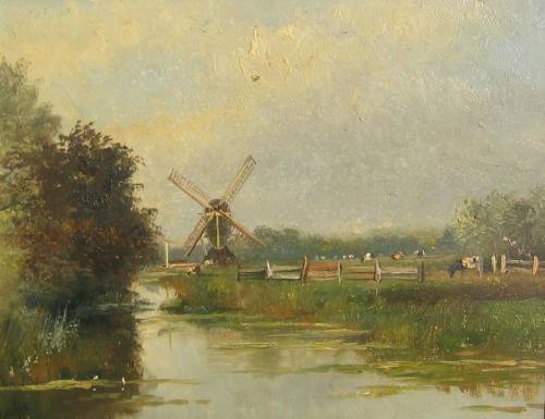 Victor Bauffe (Dutch, 1849-1921) Cattle