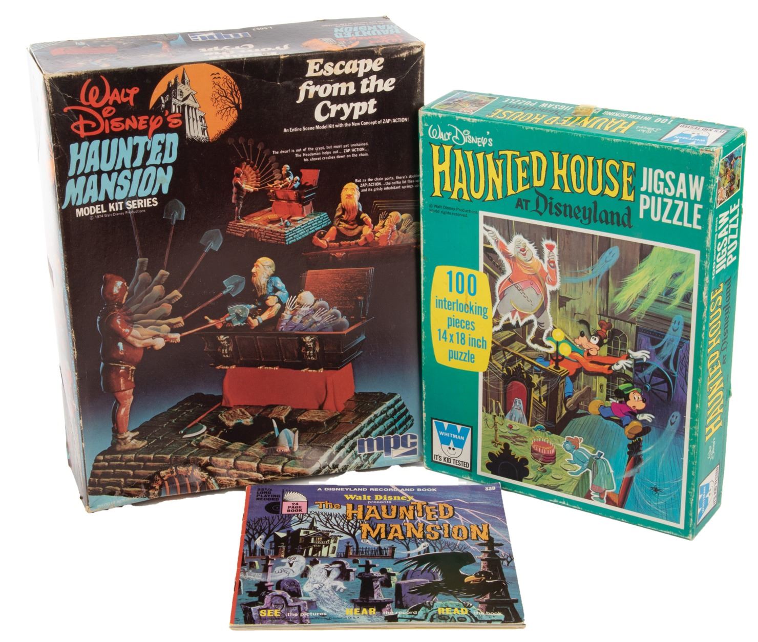 Walt Disney's Haunted Mansion model kit, jigsaw puzzle and book and ...