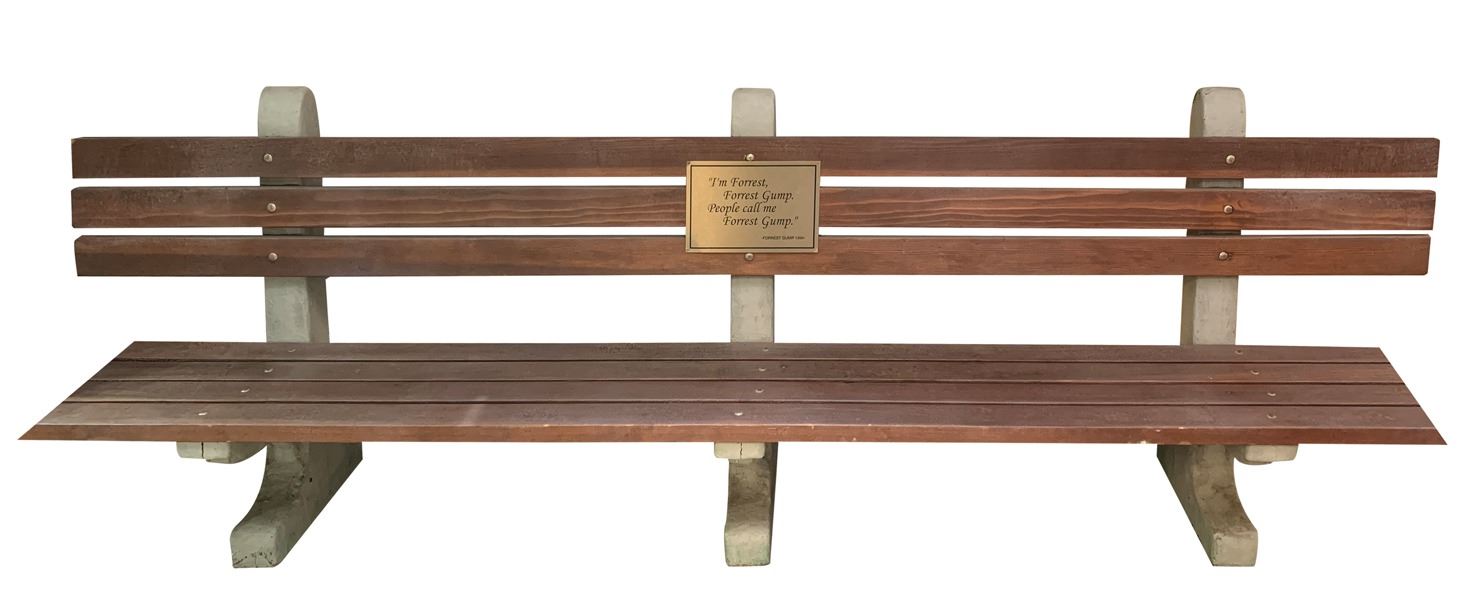 Tom Hanks 'Forrest Gump' iconic bus stop bench from Forrest Gump ...