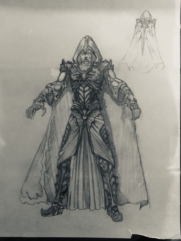 Wishmaster (1997) - Djinn Full Body Concept Artwork - Lot D