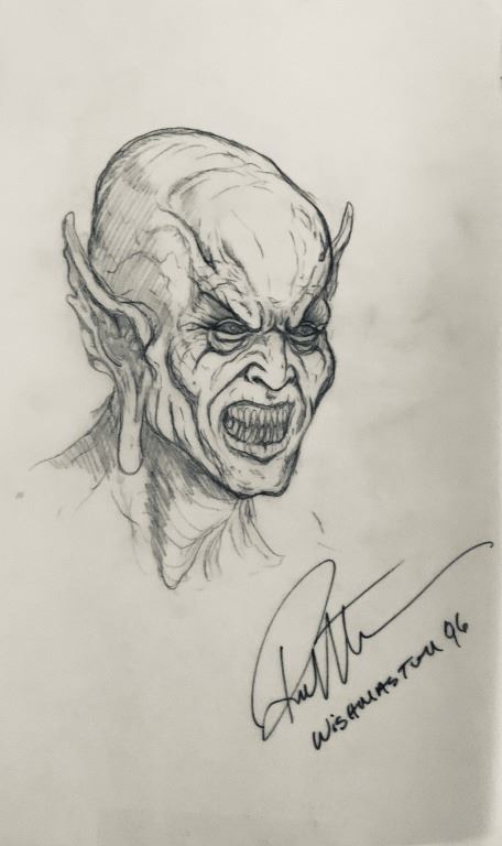Wishmaster (1997) - Djinn Head Concept Artwork - Lot G