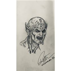 Wishmaster (1997) - Djinn Head Concept Artwork - Lot I