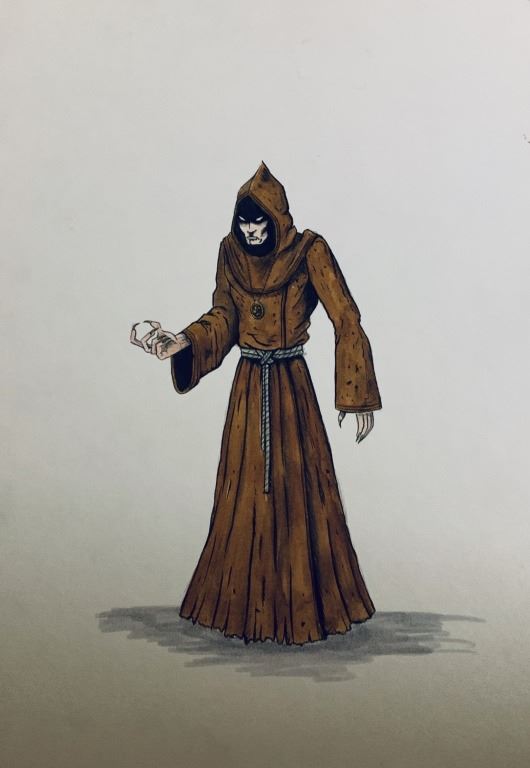 Wishmaster (1997) - Djinn Cultist Color Concept Art