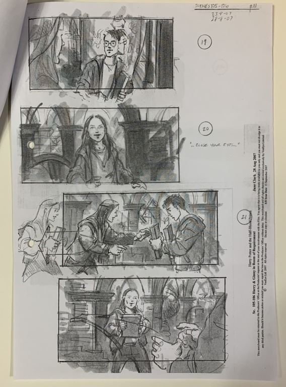 Harry Potter and the Half-Blood Prince (2009) - 14 Pages Of Storyboards ...