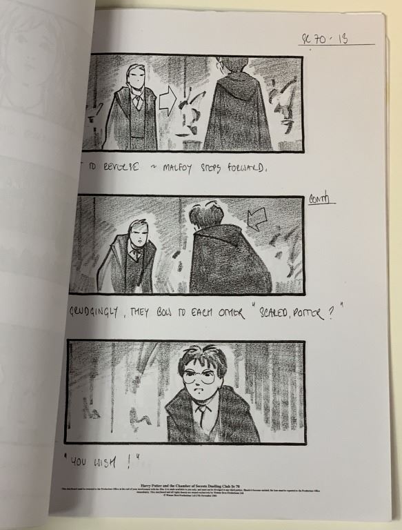 Harry Potter and the Chamber of Secrets (2002) - 31 Page Storyboard Set ...