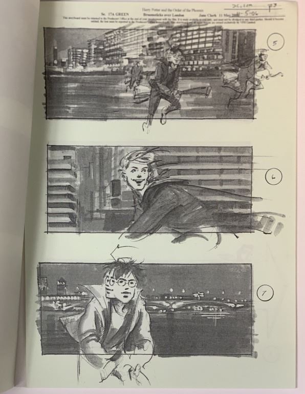 Harry Potter and the Order of the Phoenix (2007) - Storyboard Set (Green)