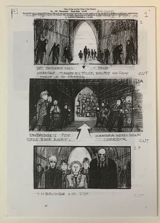 Harry Potter and the Order of the Phoenix (2007) - Storyboard Set (White)