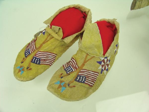Santee Sioux Beaded Moccasins