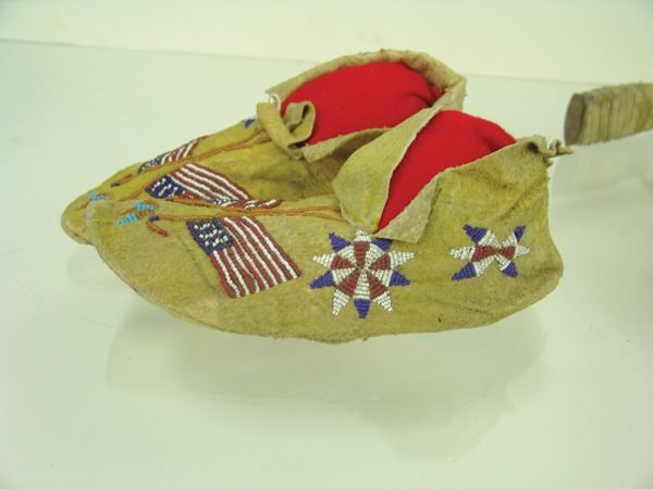 Santee Sioux Beaded Moccasins