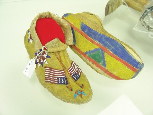 Santee Sioux Beaded Moccasins