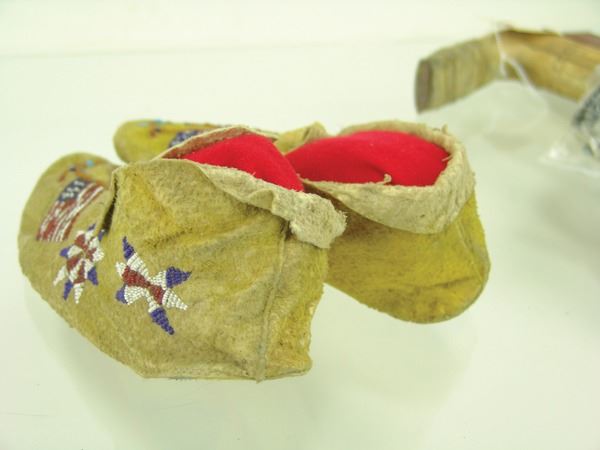 Santee Sioux Beaded Moccasins