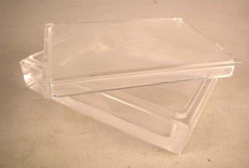 A JAFFA ETCHED CRYSTAL RECTANGULAR SHAPED BOX From "Departmento de ...